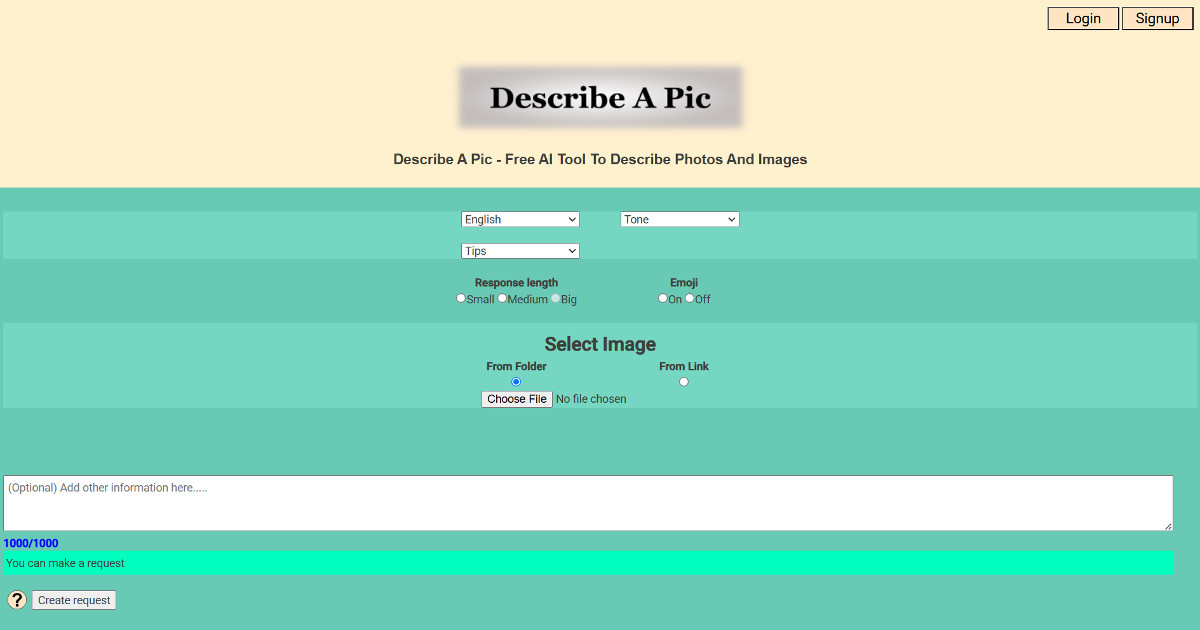 Describe A Pic - Free AI Tool To Describe Photos And Images def